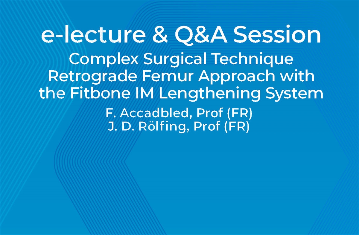 e-lecture_Complex surgical techniques with the Live Q&A Session ...